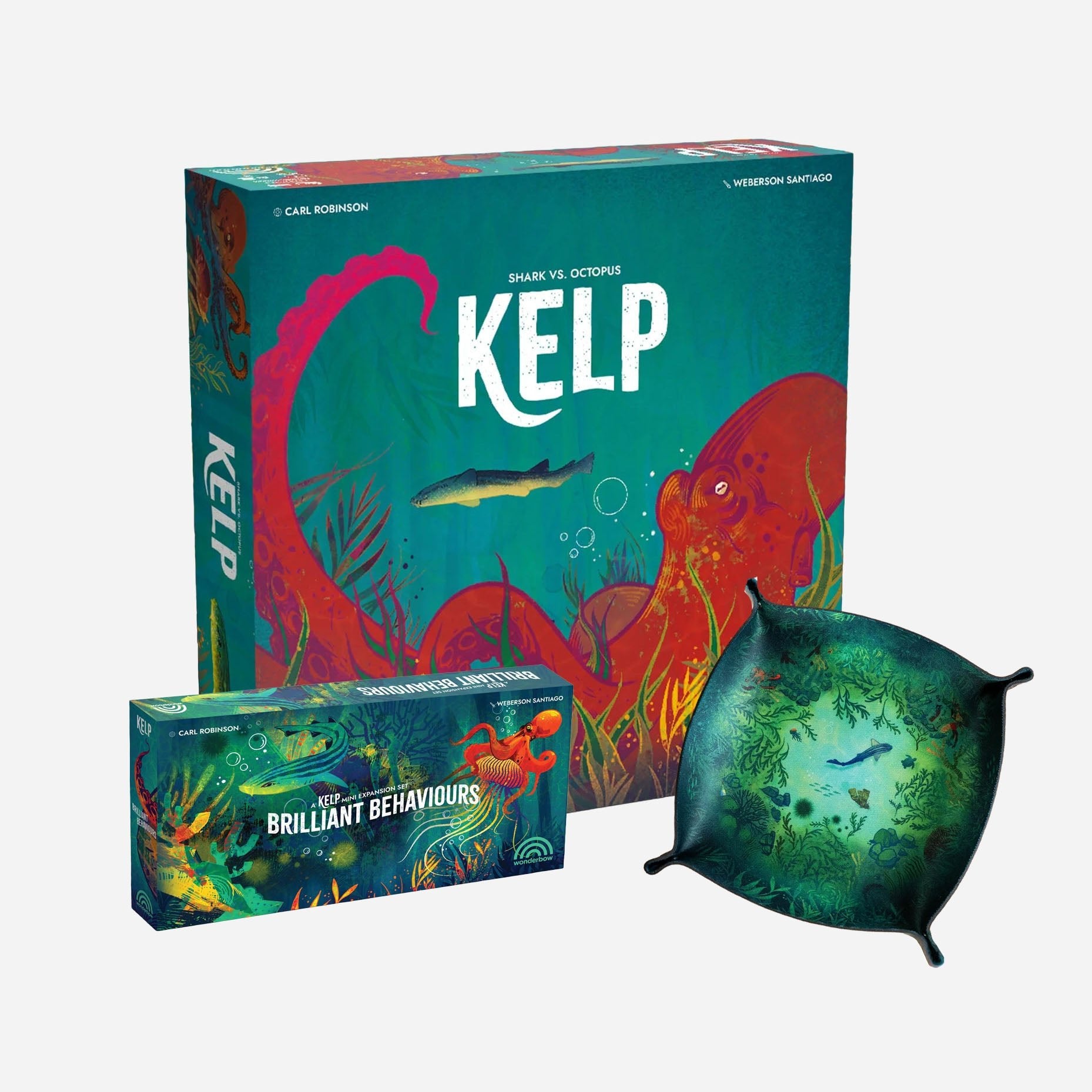 Kelp Board Game Bundle with Dice Tray - Wonderbow Games - Made In Camelot
